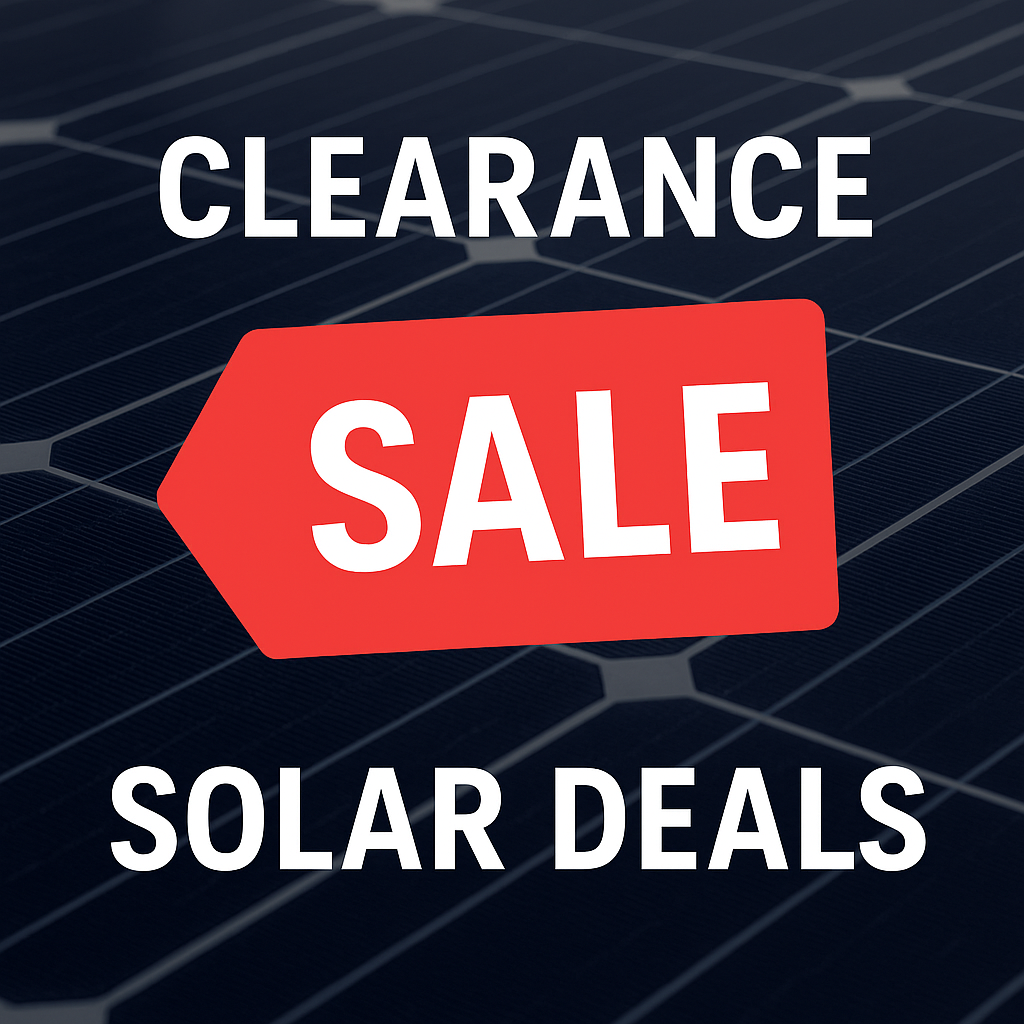 Clearance Stock Discounted | Specialized Solar Systems